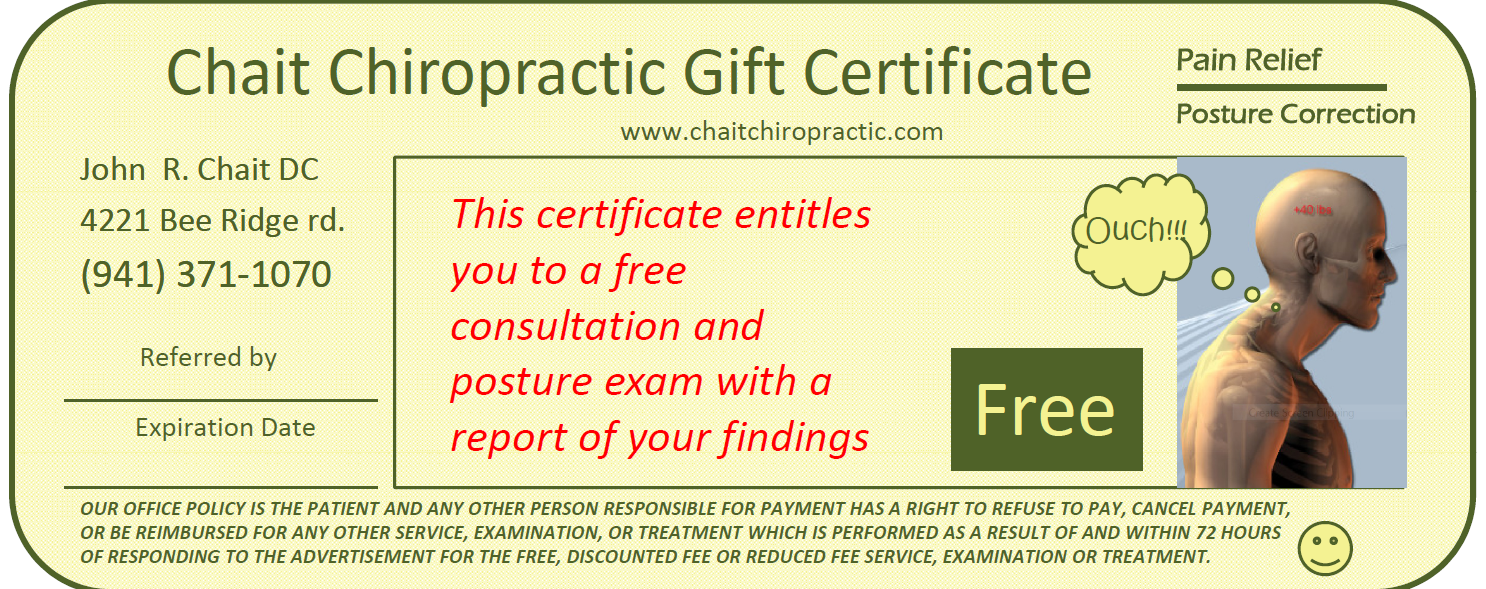 Holiday Special Offer – Chait Chiropractic